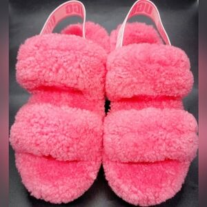 UGG | Shoes | Ugg Oh Fluffita Curly Sheepfur Platform Sandals Sz 8 ...